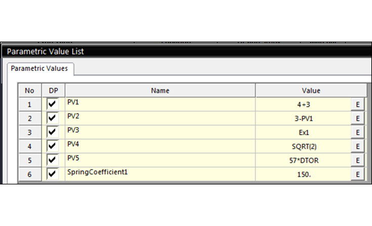 FunctionBay Technical Support Site | How do I define and use parametric values?