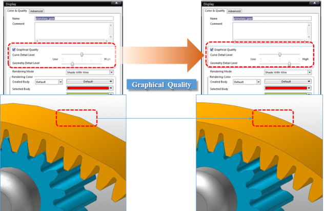 FunctionBay Technical Support Site | How do I use Graphical Quality to smooth out curves?