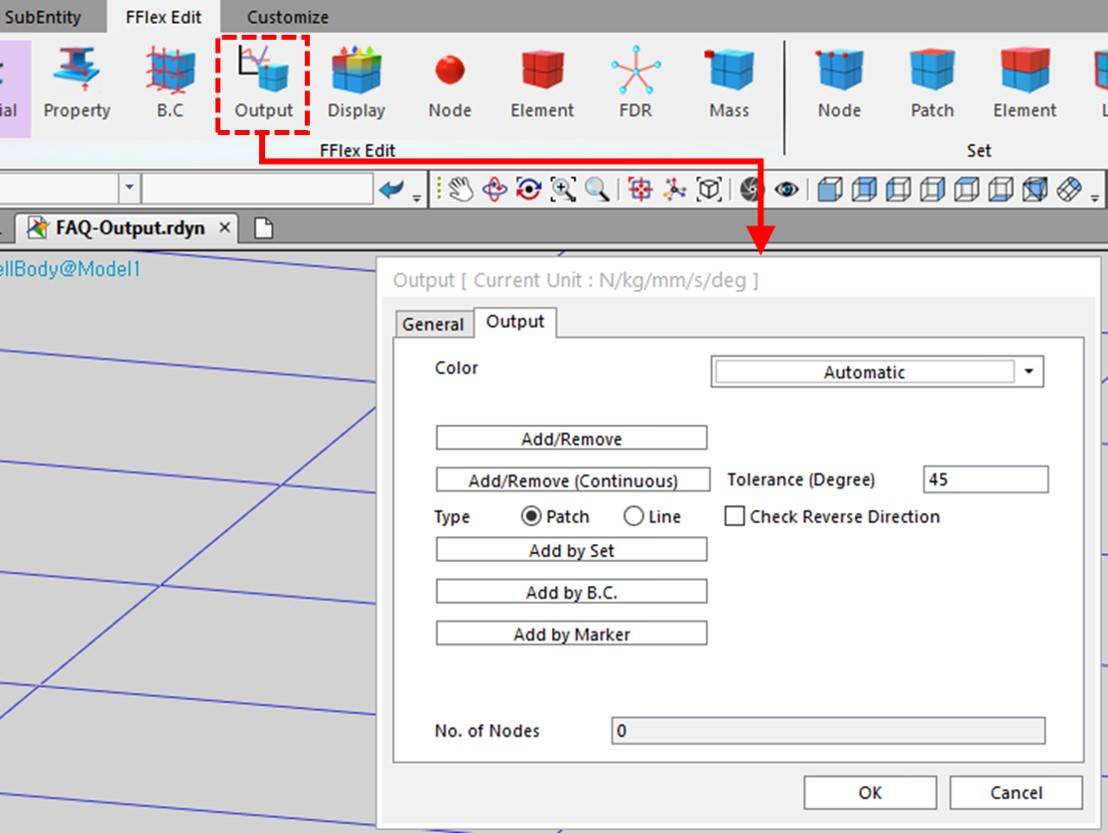 What is the difference between 'Output Node' and 'Non Output Node'