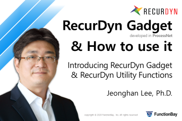 FunctionBay Technical Support Site | Download now! RecurDyn Gadget ...