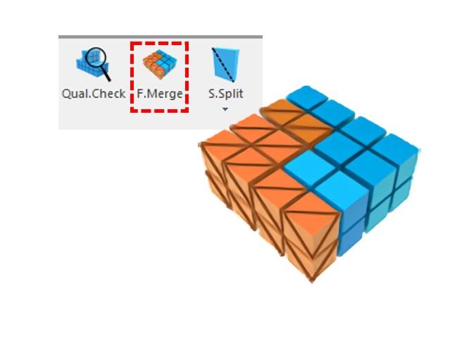 RecurDyn | Merge 2 meshes using Flex Merge